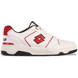 Lotto Sneaker - auch in Kindergrößen erhältlich WHITE-RED 43 43 Unisex Sneaker von Lotto im 80s Retro-Look