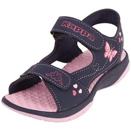 Kappa Riemchensandale - mit vielen verspielten Details navy-pink 26 26 Detailverliebte Kinder Sandale von Kappa für Kinder