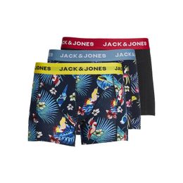 Jack & Jones JACK & JONES Trunk »JACFLOWER BIRD TRUNKS 3 PACK NOOS« Packung, 3 Stk. tlg. Surf the Web XXL XXL Boxershorts von Jack&Jones