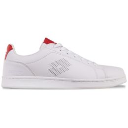 Lotto Sneaker - in sportivem Retro Tennis Design WHITE-RED 40 40 Retro Tennis Sneaker von Lotto