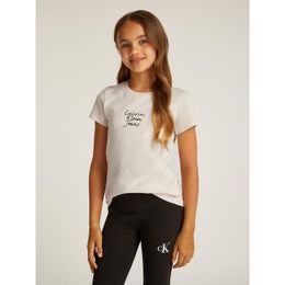 Calvin Klein Jeans Rundhalsshirt &raquo;HANDWRITING LOGO SS SLIM T-SHIRT&laquo; f&uuml;r Kinder bis 16 Jahre mit Logoschriftzug Turtledove 4 (104) 4 (104) T-Shirt...