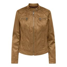 Only Damen Only Lederimitatjacke &raquo;ONLBANDIT FAUX SUEDE JACKET OTW&laquo; ohne Kapuze braun L