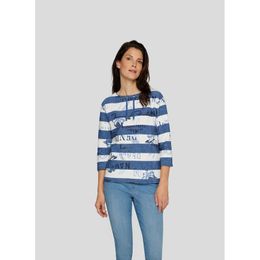 Rabe 3/4-Arm-Shirt, mit Streifenmuster und Print Dunkel Jeans 40 40 Shirt von Rabe