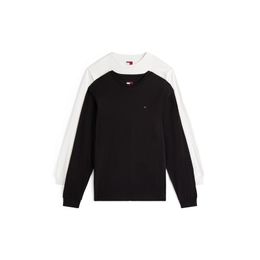 Tommy Jeans Longsleeve »TJM SLIM 2PACK L/S EXT« 2 Stk. tlg. Black/Ecru 4XL 4XL 2er Pack Langarmshirt von Tommy Jeans