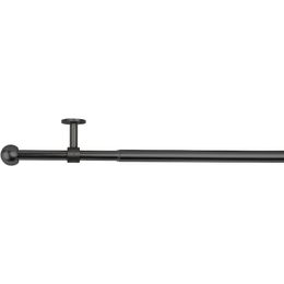 mydeco Gardinenstange »2in1« Ø 19 mm 1 läufig-läufig ausziehbar schwarz L: 120 cm - 210 cm Ø 19 mm