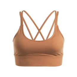 Roxy Sporttop »Heart Into It Elongated« Mocha Mousse XL XL Material: Weiches und leichtes Mischgewebe...