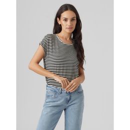 Véro Moda VERO MODA Rundhalsshirt »VMAVA PLAIN SS TOP STRIPE GA JRS NOOS« Black Stripes S S Perfekt für den Alltag: Kurzarm und Jersey-Material