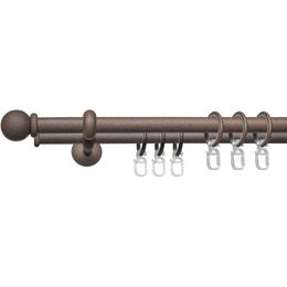 Liedeco Gardinenstange »Esp Kugel« Ø 16 mm 2 läufig-läufig Fixmaß 2-läufig im Fixmaß Ø 16 mm rost B/L: 120 cm Ø 16 mm