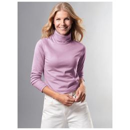TRIGEMA Rollkragenshirt »Rollkragenshirt« 1 Stk. tlg. orchidee L L Elastischer Feinripp
