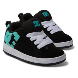 DC Shoes Sneaker »Court Graffik« Black/Aqua 13,5(31) 13,5(31) Nubukleder- und/oder Lederobermaterial