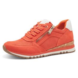 Marco Tozzi Keilsneaker, Freizeitschuh, Halbschuh, Schnürschuh in veganer Verarbeitung orange 41 41 Mit Außenreißverschluss und gepolstertem...