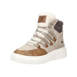 Mustang Shoes Sneaker »Sneaker Lederimitat/Textil« Taupe 39 39 Verschluss: Schnürung