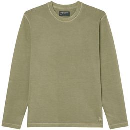 Marc O'Polo MARC O'POLO Langarmshirt »T-shirt, long sleeve, crew neck, embroidery« olive S S Langarmshirt mit Rundhalsausschnitt für bequemen Sitz