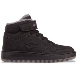 Lotto Sneaker - mit kuschelig-w&auml;rmendem Futter BLACK-DK.GREY 29 29 Kinder Winter Sneaker im Lowcut-Basketballdesign