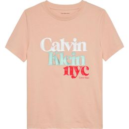Calvin Klein Jeans T-Shirt &raquo;PEARL SIGNATURE NYC REGULAR TEE&laquo; f&uuml;r Kinder bis 16 Jahre, mit gro&szlig;em Druck Spanish Villa 4 (104) 4 (104) T-Shirt von...