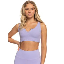 Roxy Shirttop »Kelia« Lavender L L Material: Rippstrick aus Baumwolle und Elasthan