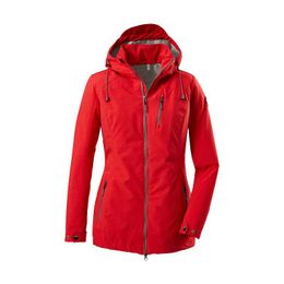 G.I.G.A. by Killtec G.I.G.A. DX BY KILLTEC Softshelljacke &raquo;Solena&laquo; Wasserabweisend, 2-Wege-Rei&szlig;verschluss, abnehmbare Kapuze rot 36 36 Damen Softshelljacke mit...