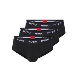 Hugo Underwear Herren HUGO Underwear H&uuml;ftslip &raquo;HIPBRIEF TRIPLETPACK&laquo; mit modischem HUGO Logo-Elastikbund schwarz M