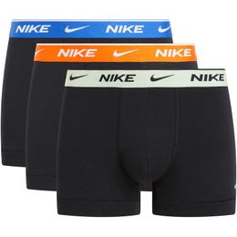 NIKE UNDERWEAR Trunk »TRUNK 3PK« Packung, 3er, 3 Stk. tlg., mit farbigem NIKE Logo-Elastikbund BLACK - UNI BLUE/SO/ BARELY VOLT WB XL (52) XL (52)...