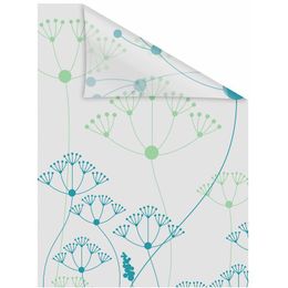LICHTBLICK ORIGINAL Fensterfolie &raquo;Wiese&laquo; 1 Stk. blickdicht strukturiert Klebepunkte selbstklebend, Sichtschutz gr&uuml;n PVC
