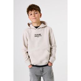 Garcia Kinder Hoodie, mit Print wei&szlig; 176