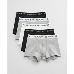 Gant Boxershorts »TRUNK 5-PACK« Packung, 5, 5 Stk. tlg., mit elastischem -Logobund hellgrau S S Boxershorts im 5er-Pack von Gant