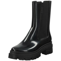 Tamaris Stiefel »Stiefelette Lederimitat« Schwarz 42 42 Verschluss: Schlupfschuh
