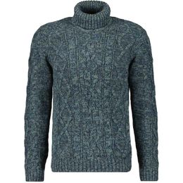 Ragman Rollkragenpullover Petrol mouliniert-137 56 56 Pullover