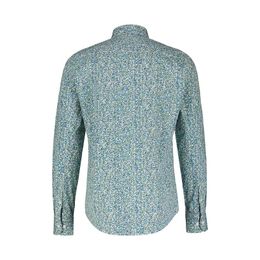 Lerros Langarmhemd &raquo;Modisches Poplinhemd mit Stretchanteil&laquo; MINERAL BLUE S - Normalgr&ouml;&szlig;en Normalgr&ouml;&szlig;en S Floraler Minimalprint