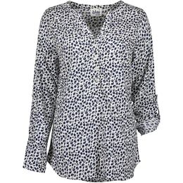 Blue Seven Klassische Bluse »Damen Bluse mit Henley Ausschnitt« 1 Stk. tlg. 595 - NACHTBLAU 40 40 Hübsche Bluse für Damen mit Alloverdruck