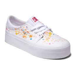 DC Shoes Sneaker »Trase Platform« White/Splatter 7(38) 7(38) Obermaterial: Leder-, Wildleder-,...