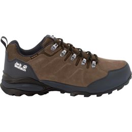 Jack Wolfskin Hikingschuh »REFUGIO TEXAPORE LOW M« brown-phantom UK6-EU395 UK6-EU395 Wanderschuh für leichte Tagestouren