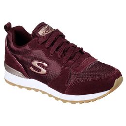 Skechers Sneaker »OG 85 - GOLDN GURL« Schnürschuh, Original-Retro-Jogginschuh mit Air-Cooled Memory Foam weinrot 35 35 Skechers Hybrid-Sneaker aus...