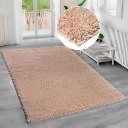 Bruno Banani Hochflor-Teppich &raquo;Shaggy Soft&laquo; rechteckig 30 mm H&ouml;he gewebt, Uni Farben, besonders weich und kuschelig, Kundenliebling sand...