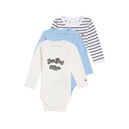 Tommy Hilfiger Langarmbody »RIB 3 PACK GIFTBOX« Set, 3er, 3 Stk. tlg., Baby bis 2 Jahre, uni/bedruckt/gestreift Ancient White Desert Sky Stripe 56...
