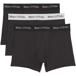 Marc O'Polo MARC O'POLO Trunk »Essentials« 3er Pack, mit komfortablen Webbund black/blue L L Herren-Boxershort von Marc O'Polo