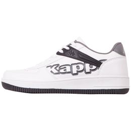 Kappa Herren Sneaker mit plakativem Logoprint schwarz-wei&szlig; 38
