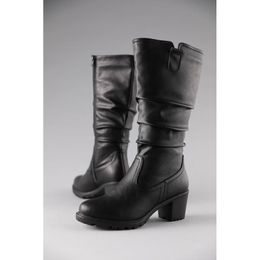 ANISTON SHOES Stiefel mit slouchy Schaft mit Raffungen - NEUE KOLLEKTION schwarz 40 40 Eleganter Stiefel mit einer Schafthöhe von ca. 33 cm