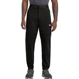 Jack Wolfskin Zip-away-Hose »HIKEOUT ZIP AWAY PANTS M« black 52 52 Leichte Trekkinghose mit abzippbaren Beinen