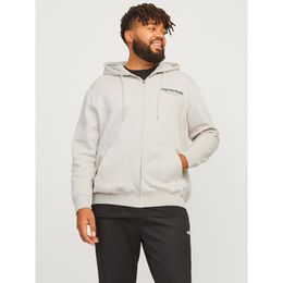 Jack & Jones PlusSize JACK & JONES PLUSSIZE Kapuzensweatjacke »JORVESTERBRO SWEAT ZIP HOOD NOOS PLS« Moonbeam 6XL 6XL Sweatjacke von Jack & Jones Plus Size