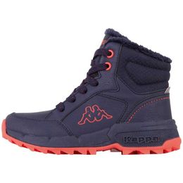 Kappa Winterboots mit praktischem Reißverschluss auf der Innenseite navy-coral 28 28 Cooler Midcut Boot von Kappa für Kinder
