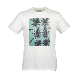 Blue Seven T-Shirt »T-Shirt« 1 Stk. tlg. 001 - WEISS L L Schönes Herren T-Shirt mit sommerlichem Print