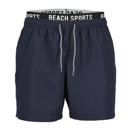 Blue Seven Badehose »Badeshorts« 1 Stk. tlg. Druck 598 - NACHTBLAU L L Männer Badeshorts mit Doppelbund Optik