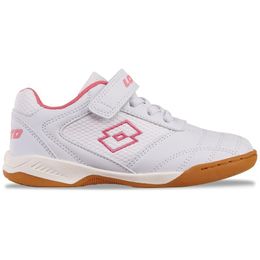 Lotto Hallenschuh - in kinderfußgerechter Passform WHITE/FR.PINK 34 34 Hallensportschuh von Lotto für Kinder