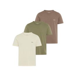 BOSS T-Shirt »TShirtRN 3P Classic« 3 Stk. tlg. mit Logostickerei Open Miscellaneous 974 S S 3er Pack T-Shirt von BOSS