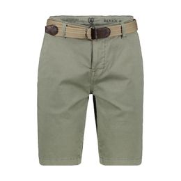 Lerros Bermudas »Chino-Bermuda mit Gürtel, in Großen Größen« TINTED GREY 4XL - extraweit extraweit 4XL Bermuda-Style mit Minimalprint