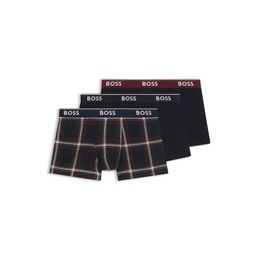 BOSS Trunk »Trunk 3P Power Desig« Packung, 3er, 3 Stk. tlg., mit Schriftzug Open Miscellaneous 982 XXL XXL 3er Pack enge Boxershorts von BOSS