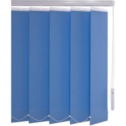 Liedeco Lamellenvorhang &raquo;Vertikalanlage 127 mm&laquo; mit Bohren blau 180 cm
