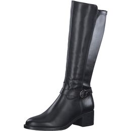 Tamaris Stiefel XS-Schaft mit Stretch, schmale Form schwarz 40 40 Klassischer Stiefel mit Reißverschluss