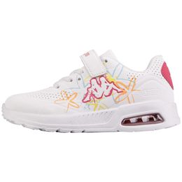 Kappa Sneaker - mit Elastikschn&uuml;rung & Klettverschluss white-multi 33 33 Klassischer Sneaker mit integriertem Luftkissen